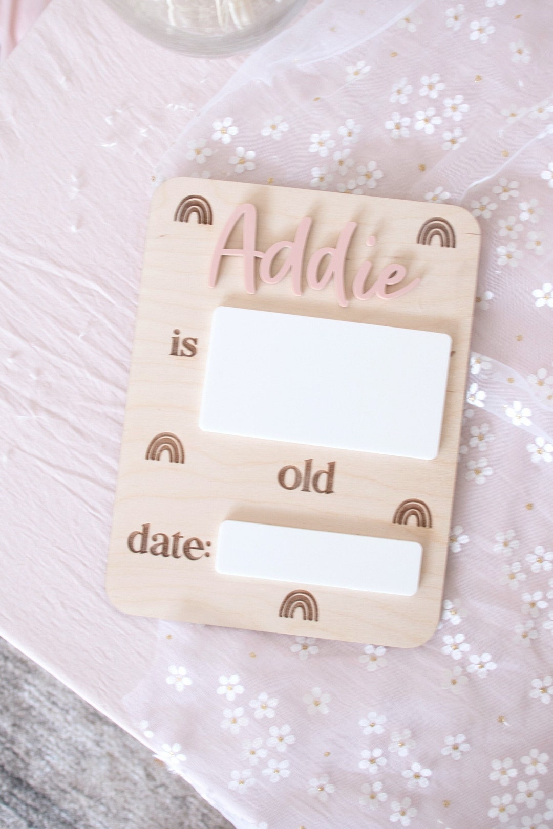 Personalized Birthday Sign, First Birthday, Reusable Birthday Sign ...