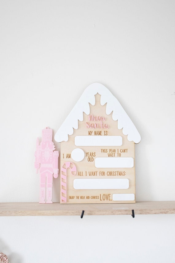 Personalized Santa Sign Kids Christmas Decor Personalized - Etsy