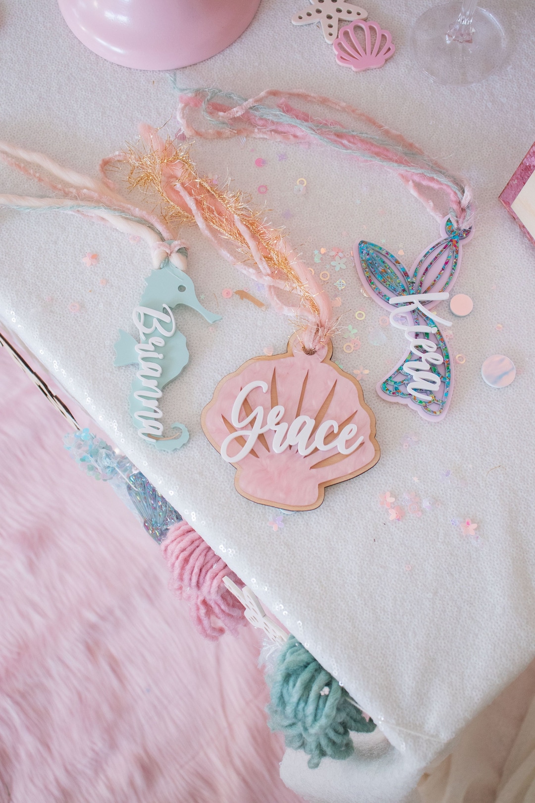 Mermaid Party, Mermaid Tag, Bag Tag, Gift Tag, Basket Tag, Mermaid Gift ...