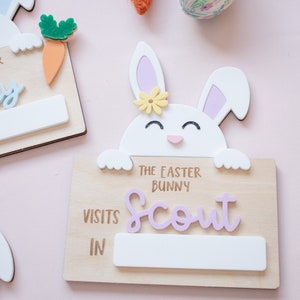 Easter Bunny Countdown, Easter Countdown, Egg Hunt Countdown, Easter ...