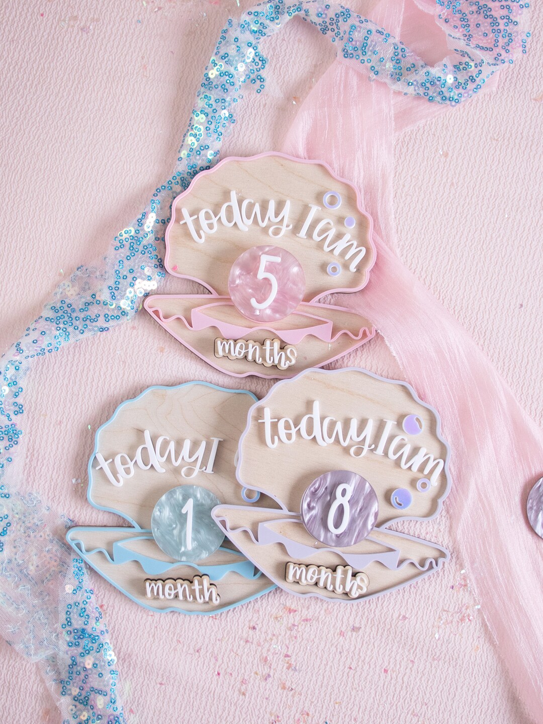 Monthly Milestone, Wood Milestone Set, New Baby Milestone Set, Baby's ...