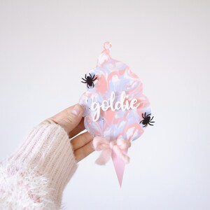 Cotton Candy Halloween Fall Spider Personalized Spooky Gift Tag - Etsy