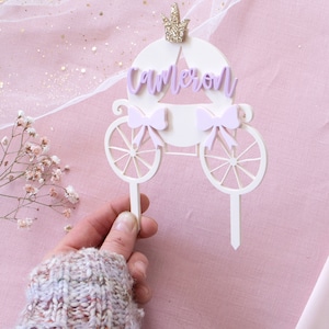 Princess Cake Topper, Whimsical Cake Topper, Magical Cake Topper, First ...