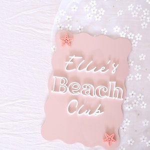Beach Club Sign, Summer Birthday Sign, Beach Sign, Beach Party, Summer ...
