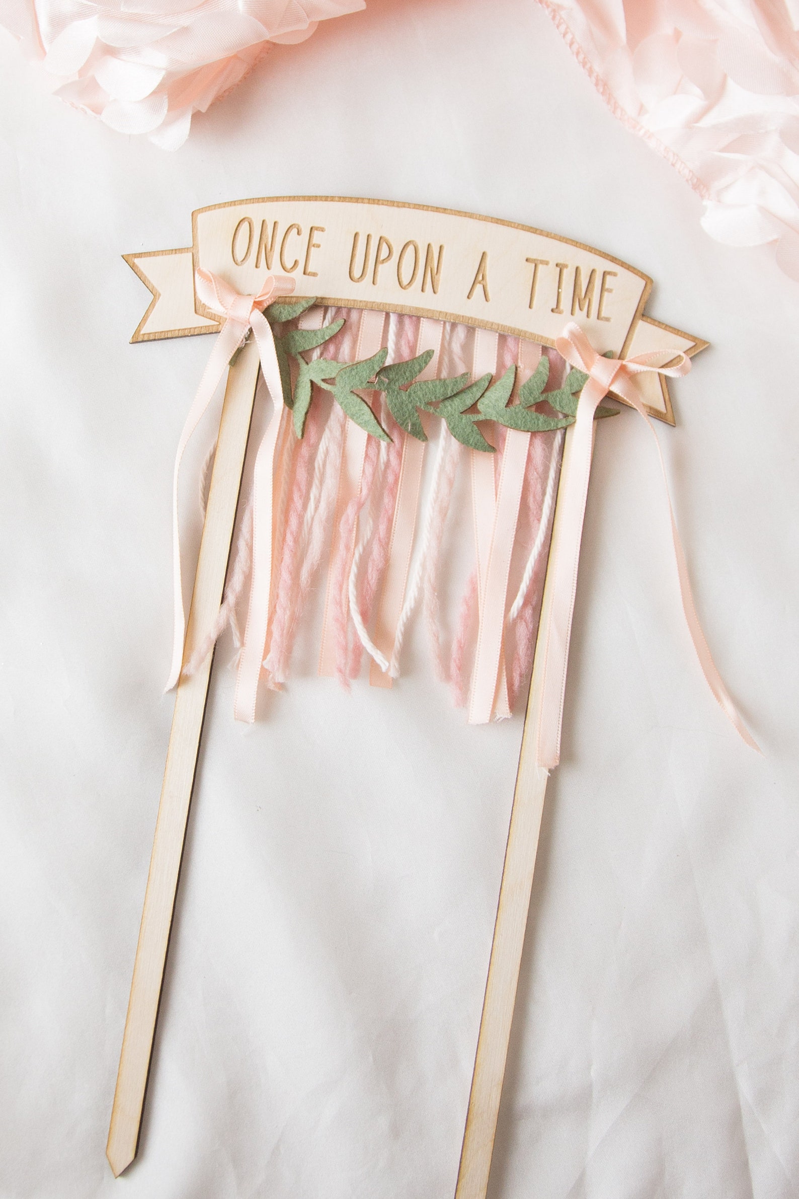 Birthday Cake Topper Once Upon a Time Whimsical Princess Fairytale Wood ...