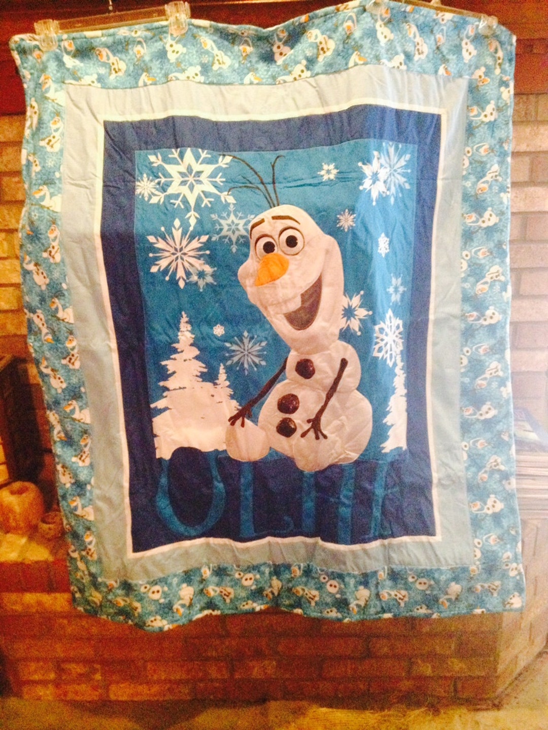 Disney Frozen Olaf Quilt/throw - Etsy