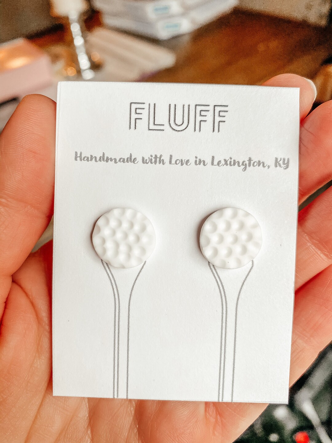 Polymer Clay Golf Ball Stud Earrings - Etsy Österreich