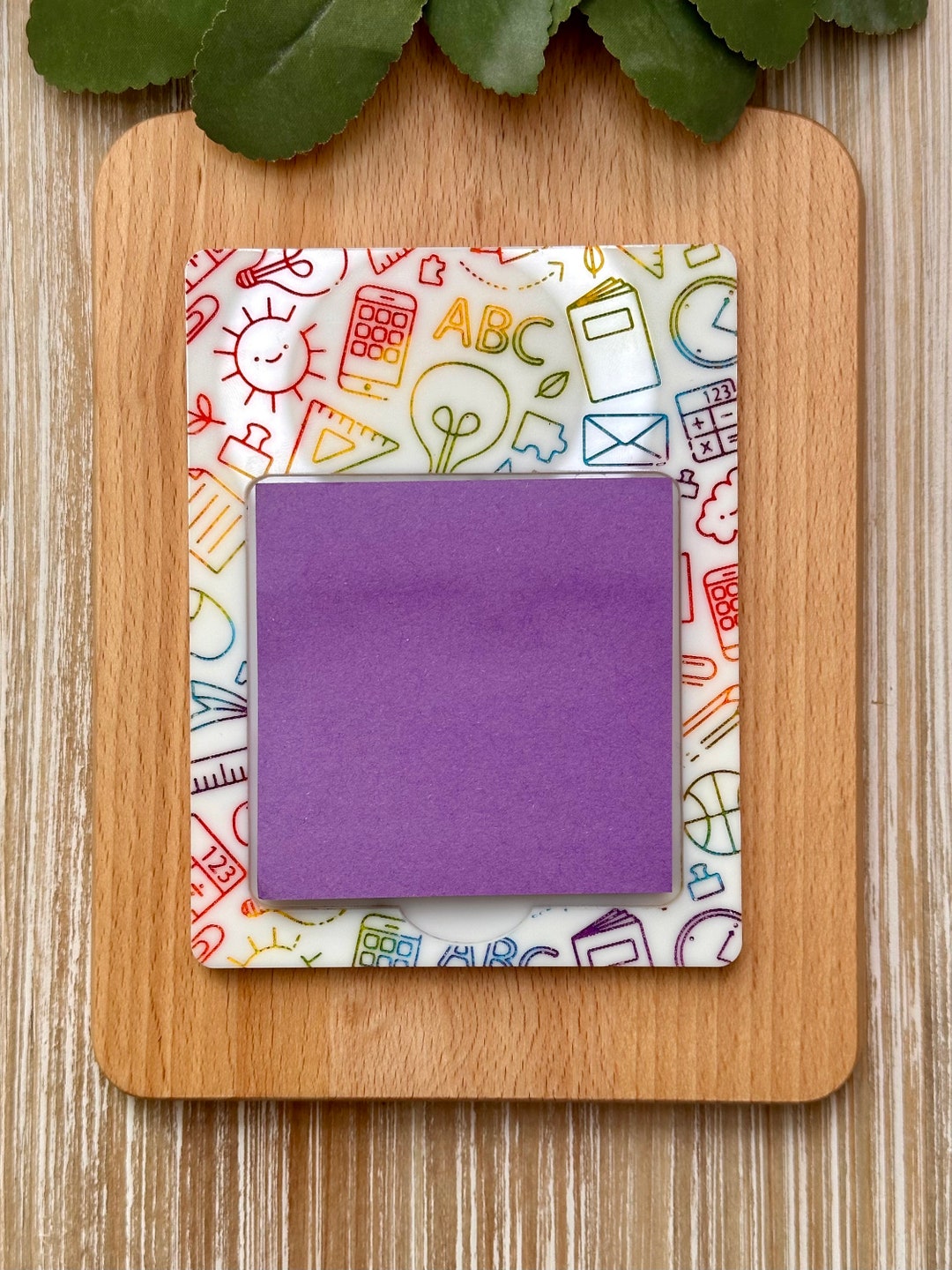 Teacher Appreciation Sticky Note Holder, Acrylic Note Holder, Teacher ...