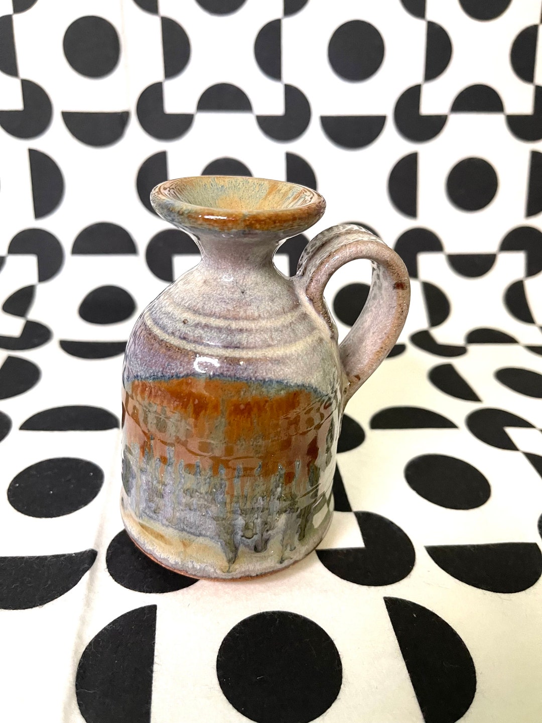 Handmade Greg Olson California Studio Pottery Small Vessel Glazed Retro ...