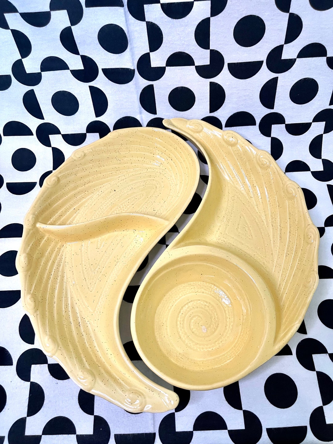 Vintage Cal Pottery Chip and Dip Serving Set 1960s Set of 2 - Etsy