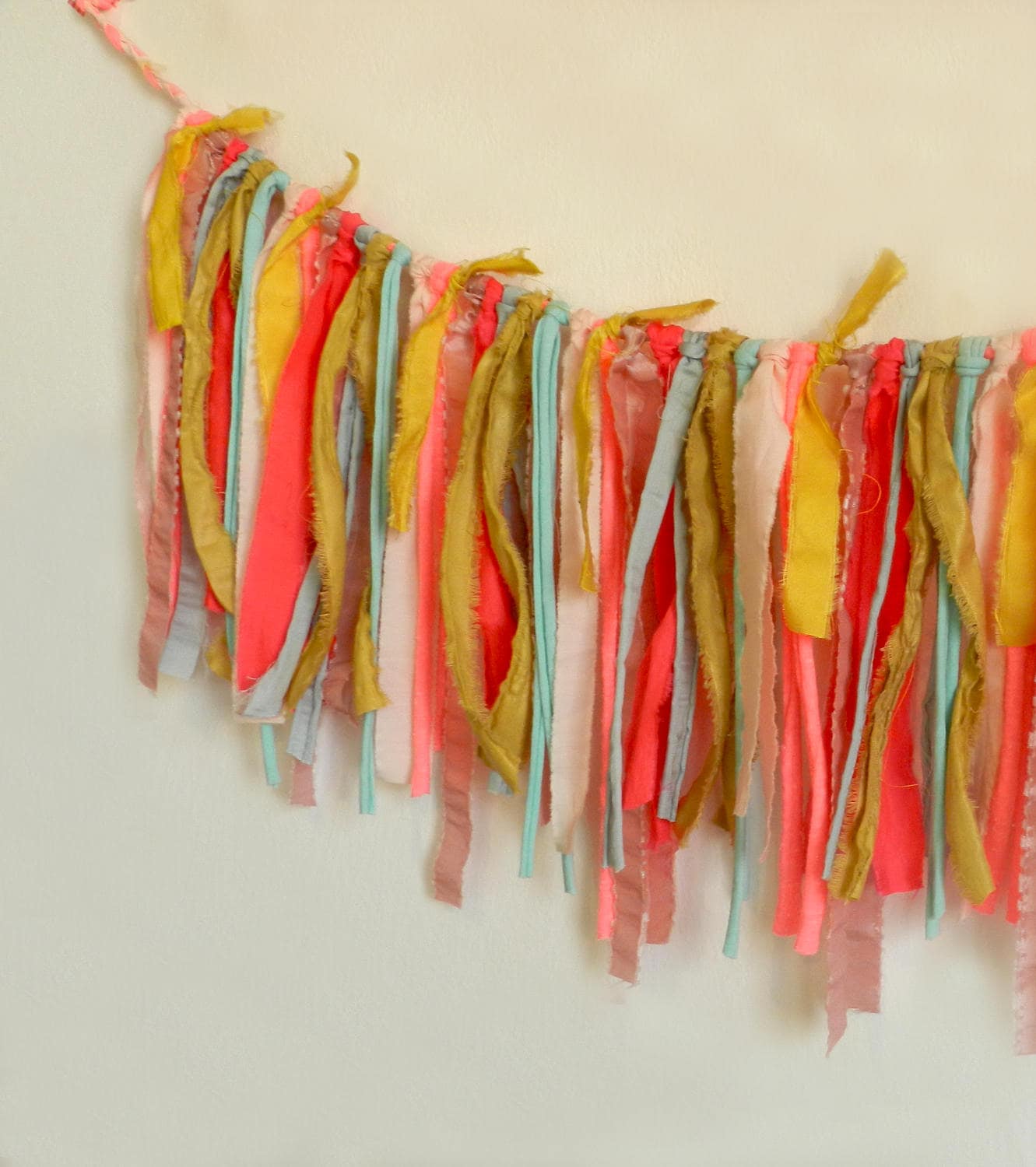 Textile Ribbons Garland - Etsy