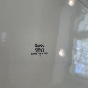 Spode England S3324D VTG Christmas Tree Rectangular Serving Tray 16"x13 ...