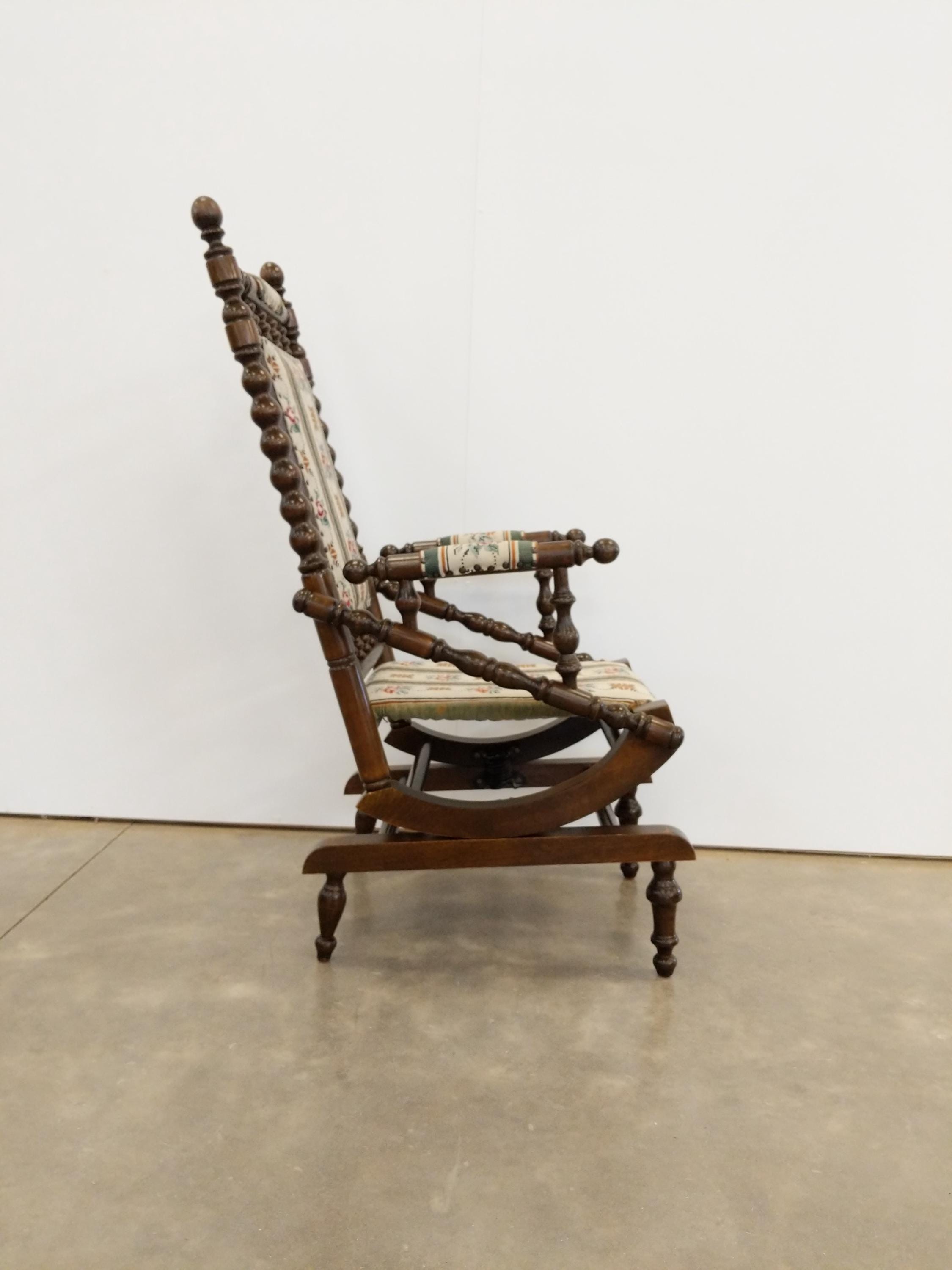 Antique Danish Victorian Style Rocking Chair - Etsy