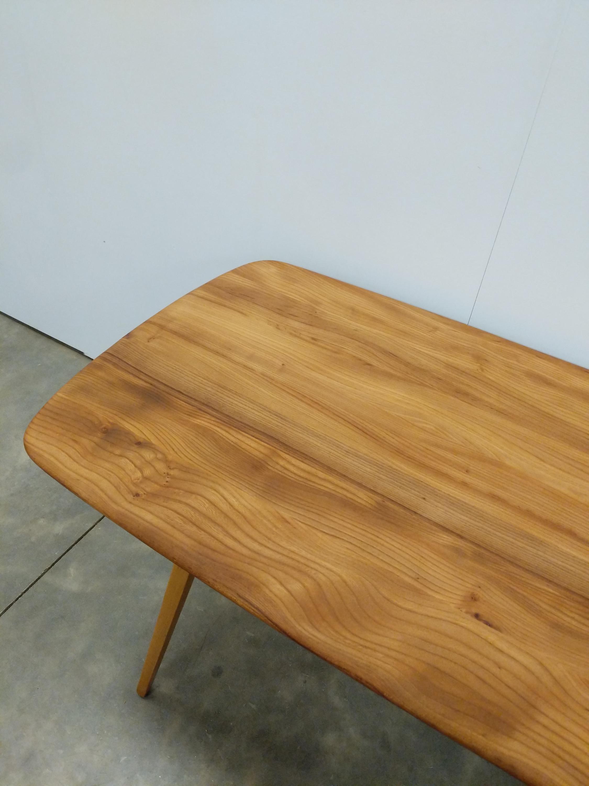 Vintage Ercol Mid Century Modern Plank Dining Table - Etsy