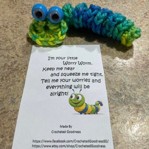 Worry Worm, Googly Eyes, Silly, Fidget Toy, Handmade, - Etsy