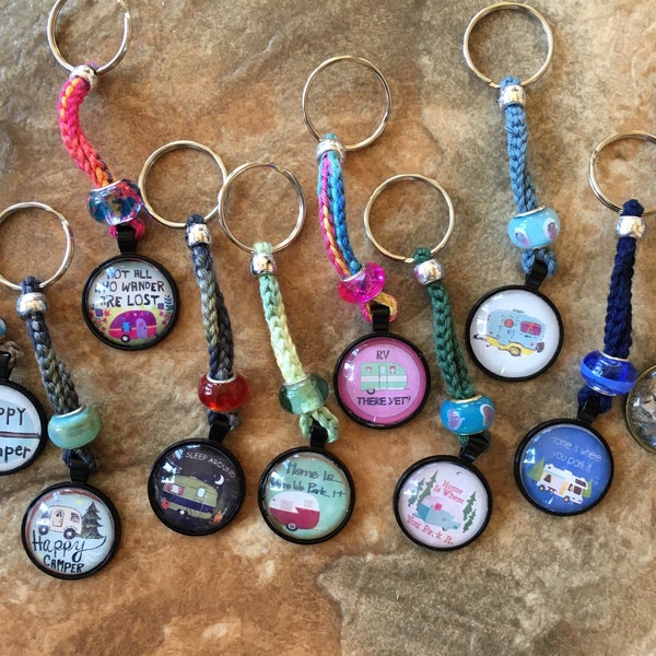 Glass Dome Keychain - Etsy