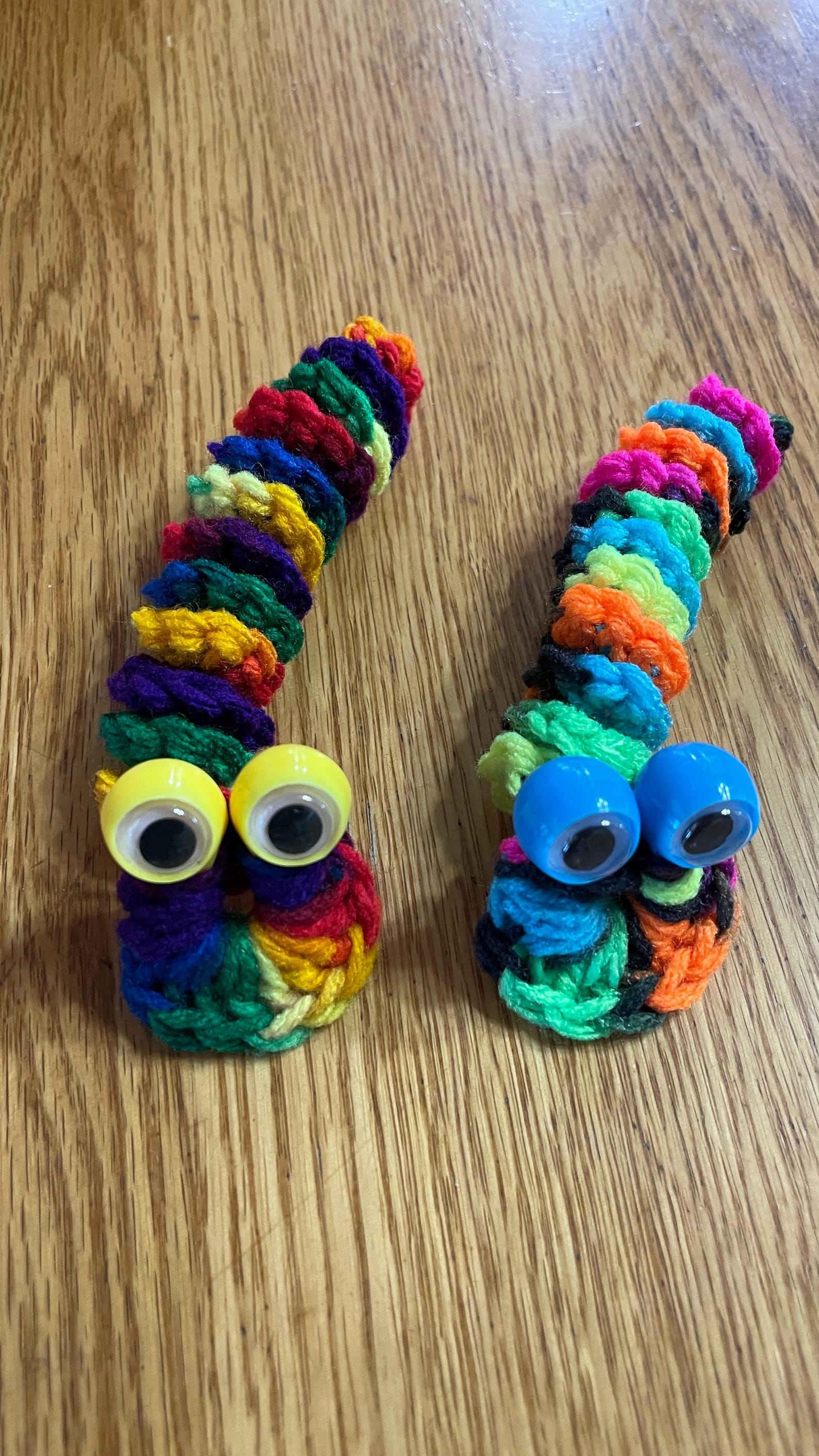 Worry Worm, Googly Eyes, Silly, Fidget Toy, Handmade, - Etsy