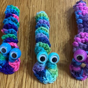 Worry Worm, Googly Eyes, Silly, Fidget Toy, Handmade, - Etsy