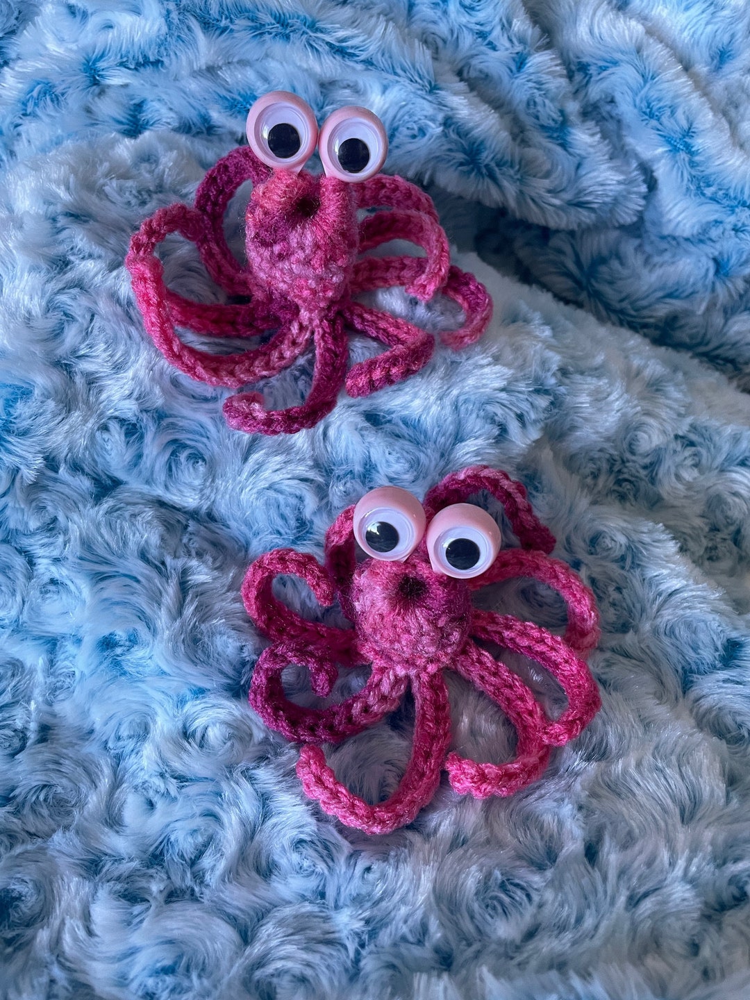 Octopus, Finger Puppet, Googly Eyes, Silly, Toy, Crocheted, Handmade ...