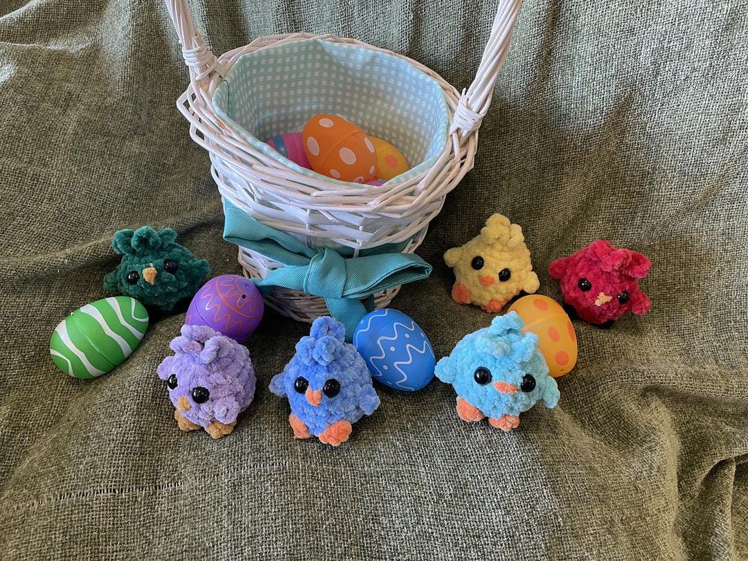 Easter Chick, Plush Chick, Flocker, Stuffie, Plushie, Stuffed Chick ...