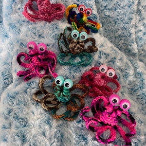 Octopus, Finger Puppet, Googly Eyes, Silly, Toy, Crocheted, Handmade ...