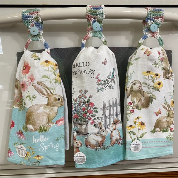 Bunny Kitchen Towel - Etsy