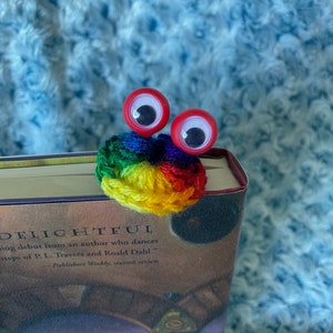 Googly Eyes, Bookworm, Page Marker, Bookmark, Back to School, Crocheted ...