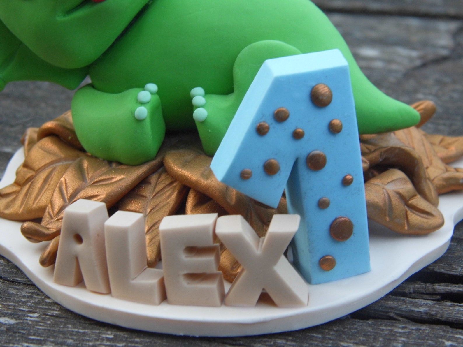 Dinosaur 1st Birthday Cake Topper Figurine Dinosaur Birthday - Etsy