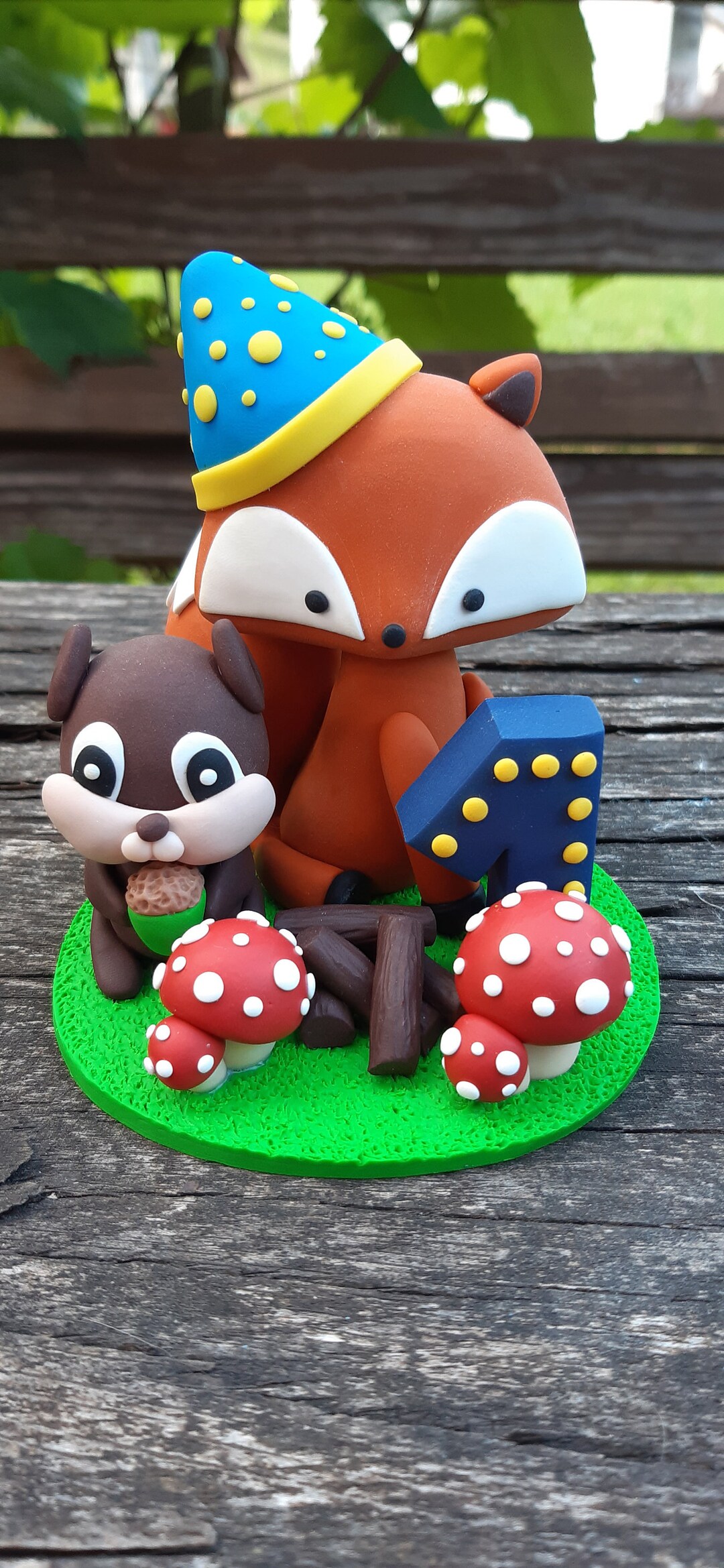 Squirrel Cake Topper Squirrle Figurine Birthday Cake Topper - Etsy Ireland