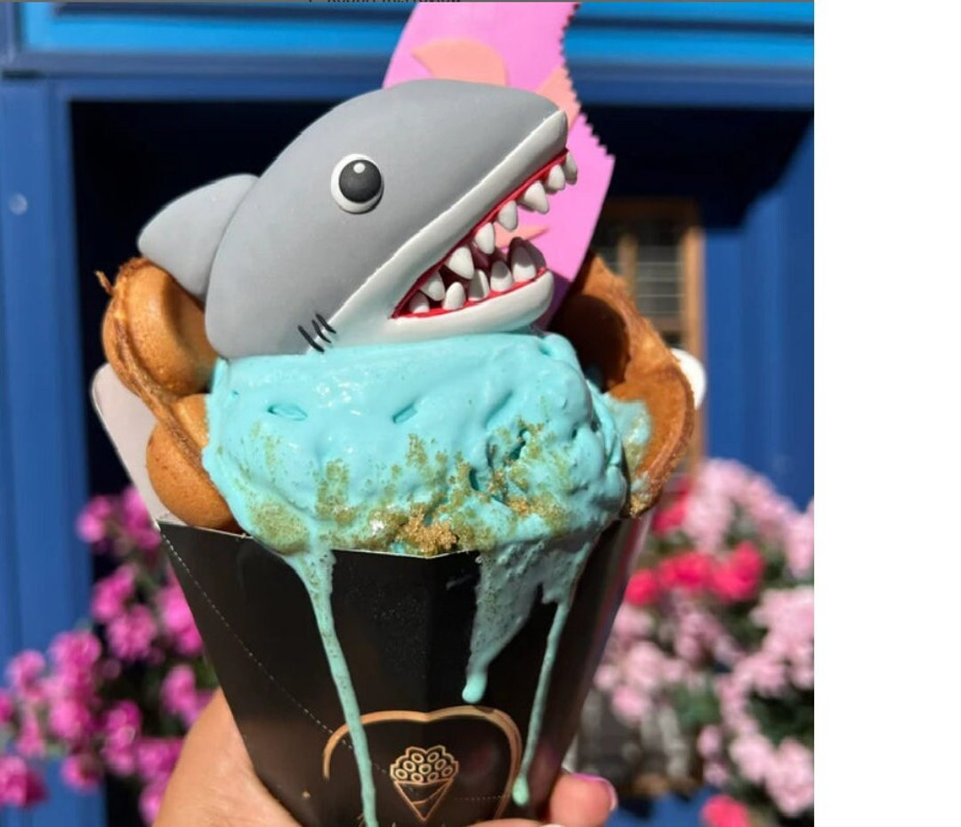 Fondant Shark Head Cake Decoration, Under the Sea Themed Birthday Party ...