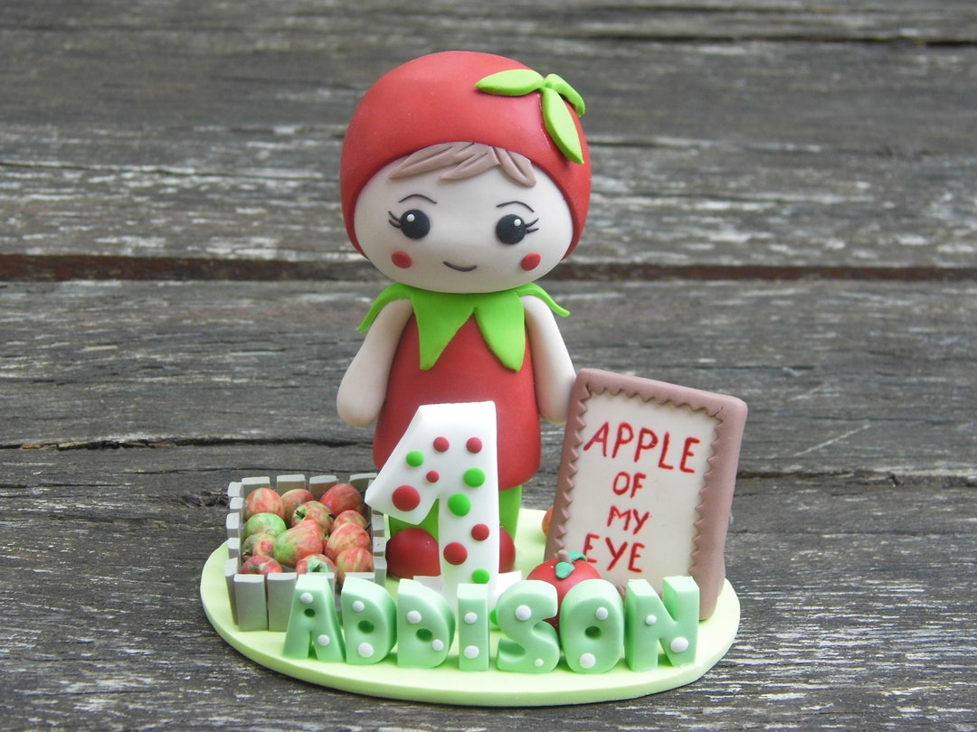 1st Birthday Cake Topper Girl Cake Topper Girl Figurine - Etsy