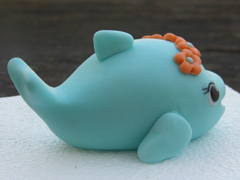 Dolphin Birthday Cake Topper Sea Animal Cake Topper Fondant - Etsy