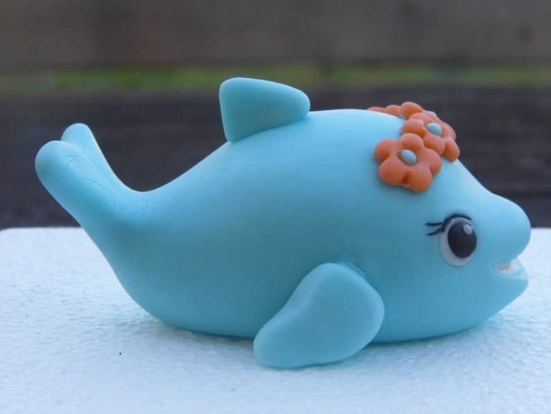 Dolphin Birthday Cake Topper Sea Animal Cake Topper Fondant - Etsy