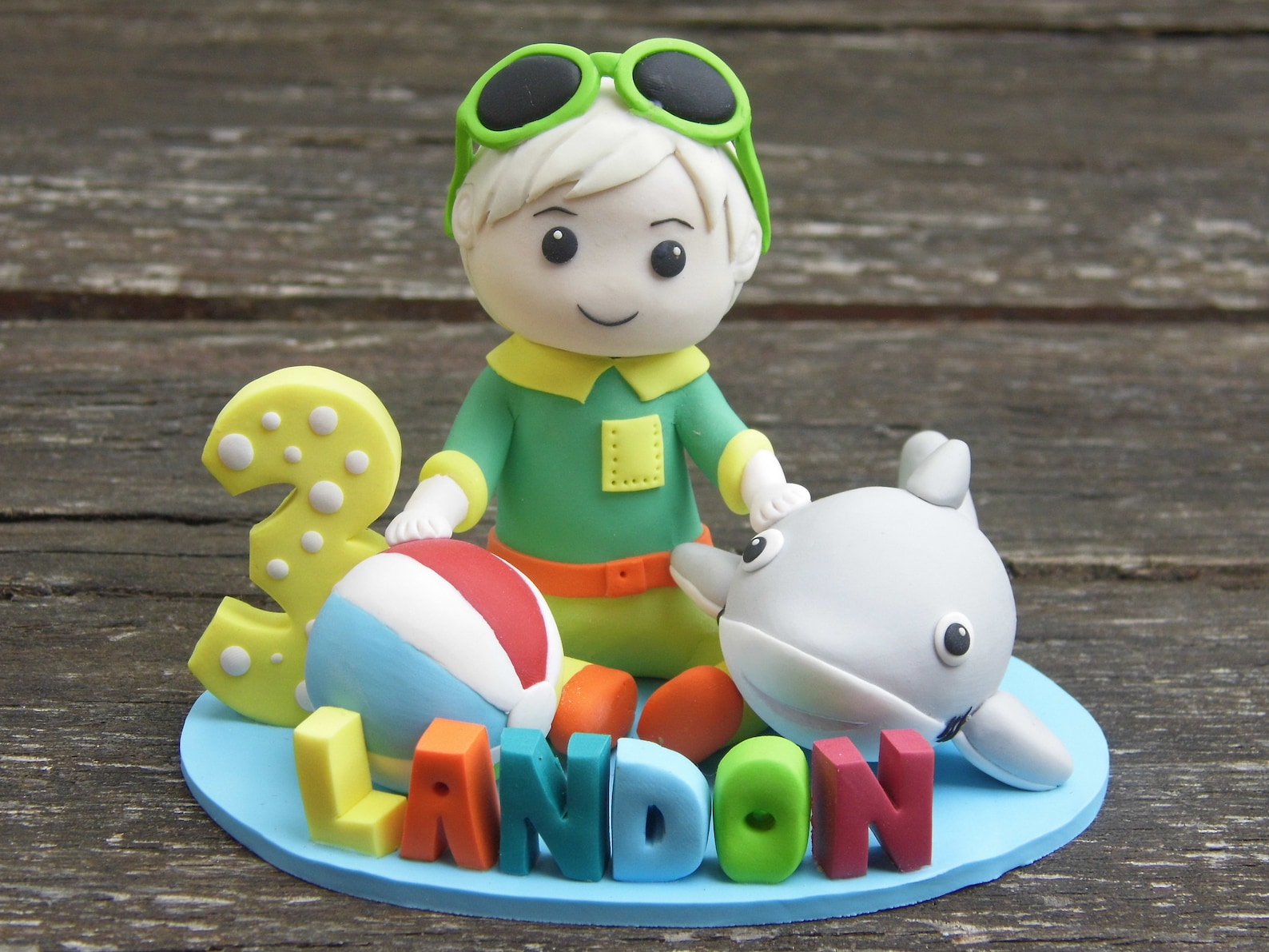 Personalized Birthday Cake Topper Boy Figurine, Birthday Boy Cake ...