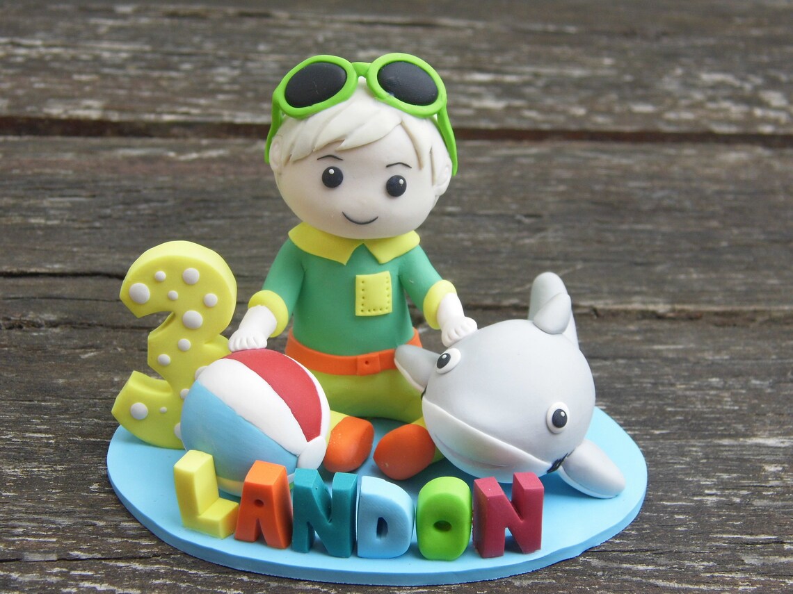 Personalized Birthday Cake Topper Boy Figurine, Birthday Boy Cake ...