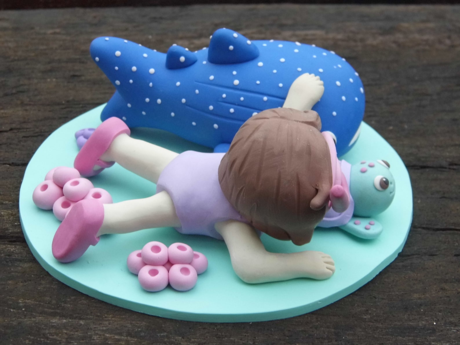 Custom Birthday Cake Topper Figurine, Birthday Cake Topper Shark, Cake ...