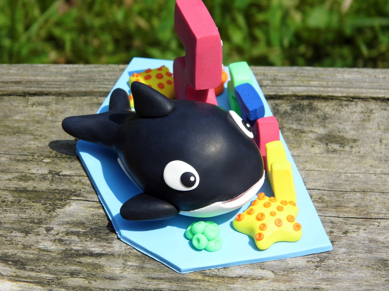 Birthday Orca Cake Topper Ocean Beach Cake Topper Orca Whale - Etsy