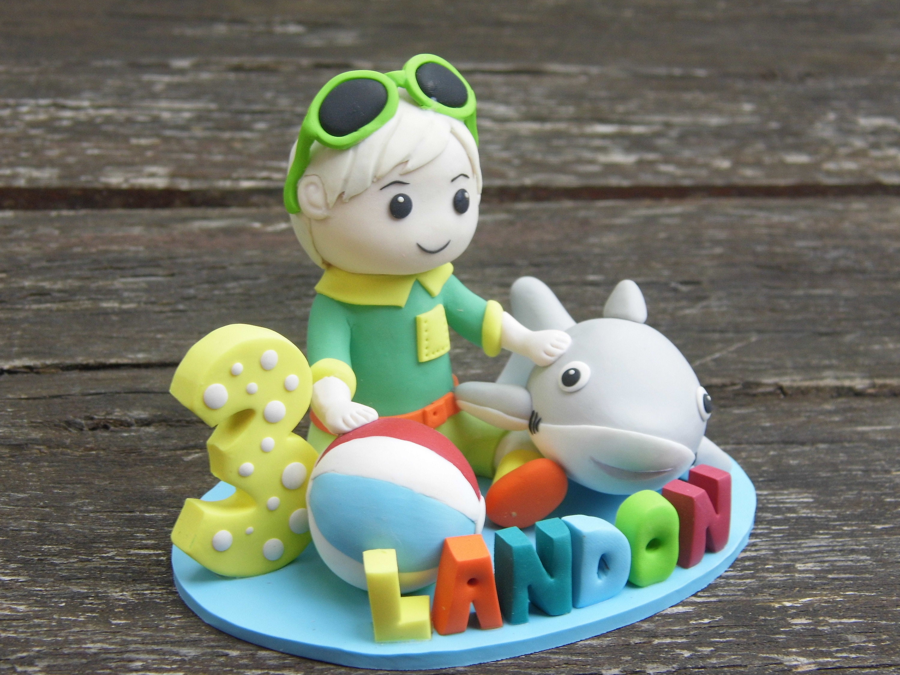 Personalized Birthday Cake Topper Boy Figurine, Birthday Boy Cake ...