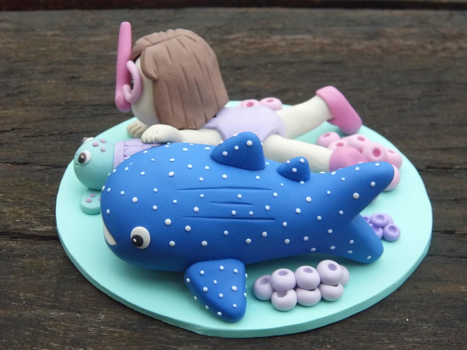 Custom Birthday Cake Topper Figurine, Birthday Cake Topper Shark, Cake ...