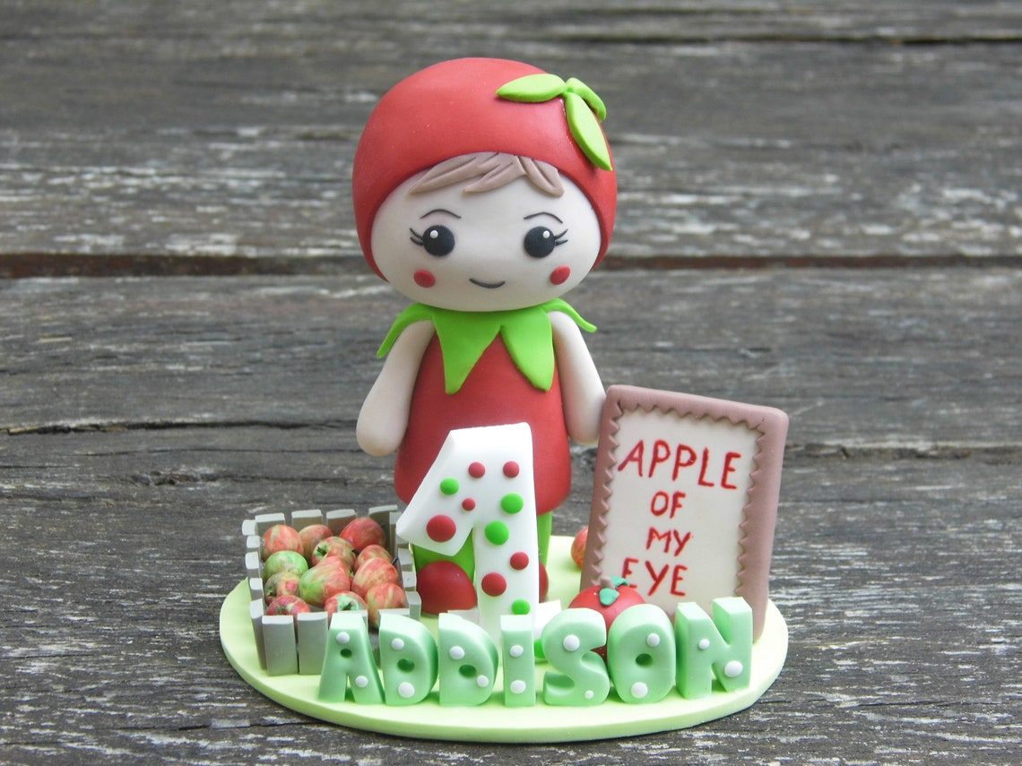 Personalized Girl Birthday Cake Topper, Figurine Cake Topper, Girl Cake ...