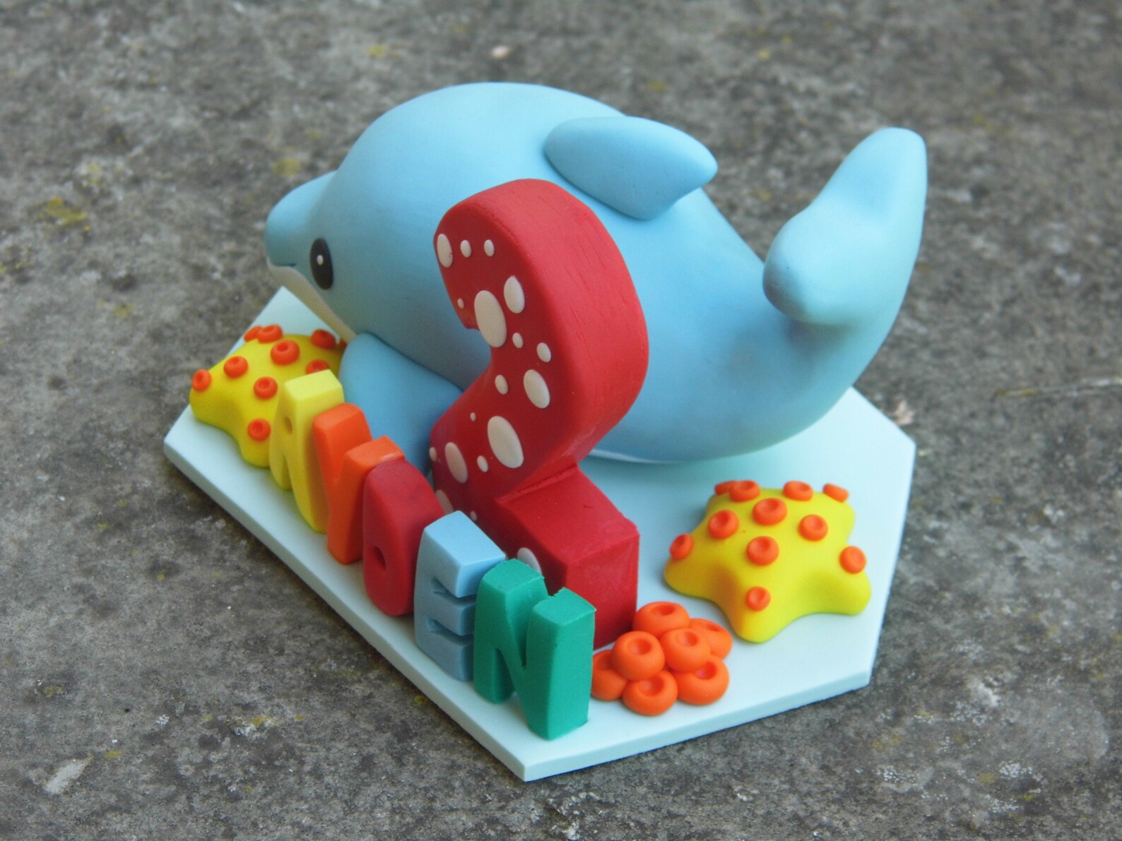 Dolphin Birthday Cake Topper, Sea Animal Cake Topper, Dolphin Birthday ...