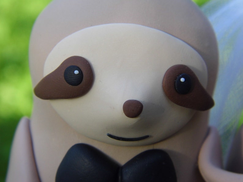 Sloth Wedding Cake Topper, Personalized Sloth, Sloth Figurine, Sloth ...