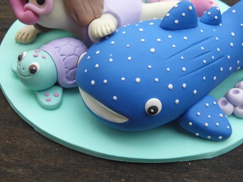 Custom Birthday Cake Topper Figurine, Birthday Cake Topper Shark, Cake ...