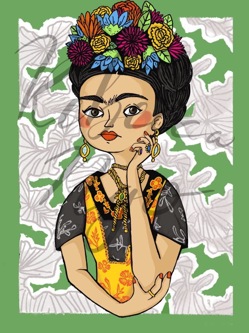 Frida Kahlo PNG - Instant Download - Etsy
