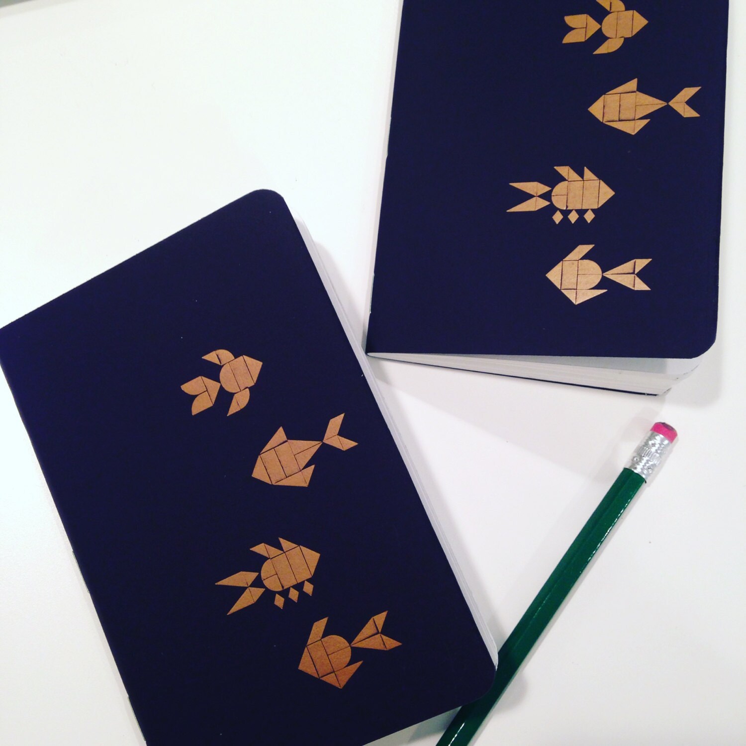 Gold Fish Pocket Notebook with Blank Pages | Etsy