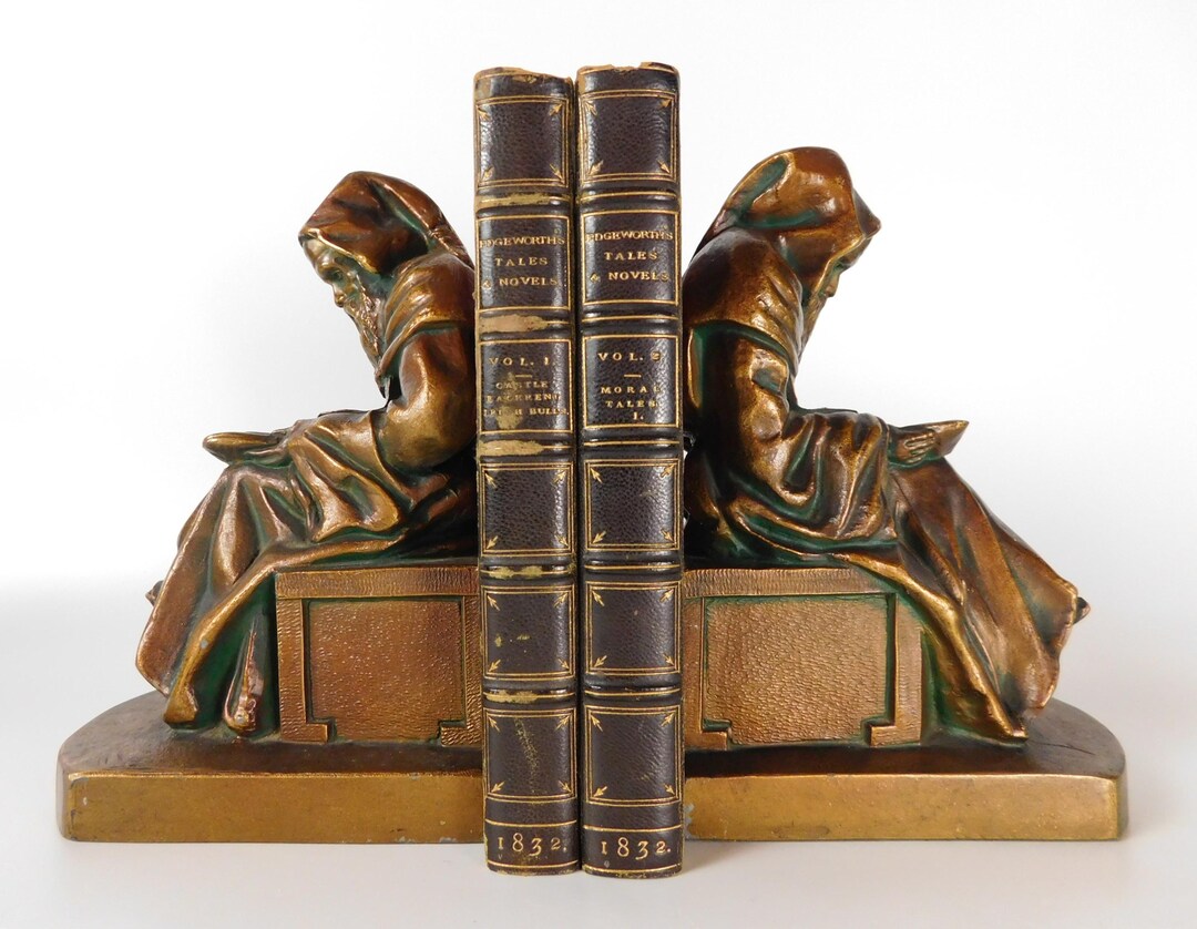Art Deco Bronze Clad Robed Monk Bookends - Etsy
