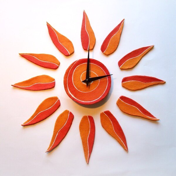 Sunburst Clock - Etsy Canada