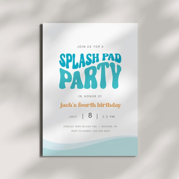 Splash Pad Birthday - Etsy