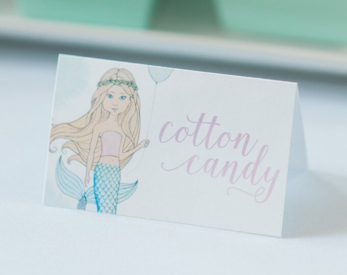 Printable Mermaid Food Labels - Etsy