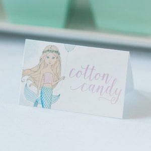 Printable Mermaid Food Labels - Etsy